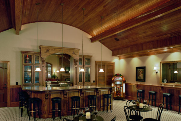 custom-bar-design-gentlemans-pub-barrel-vault-ceiling | ACM Design ...