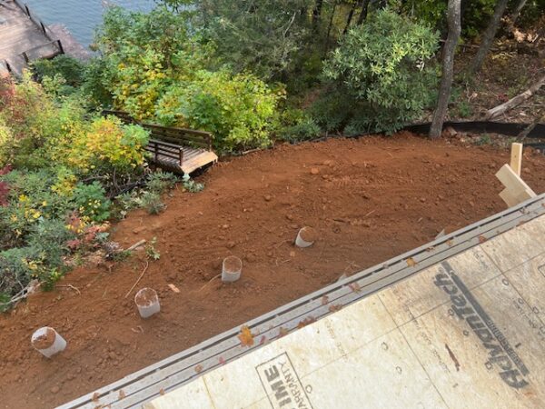 Pilings foundation for new deck system | ACM Design Architecture ...